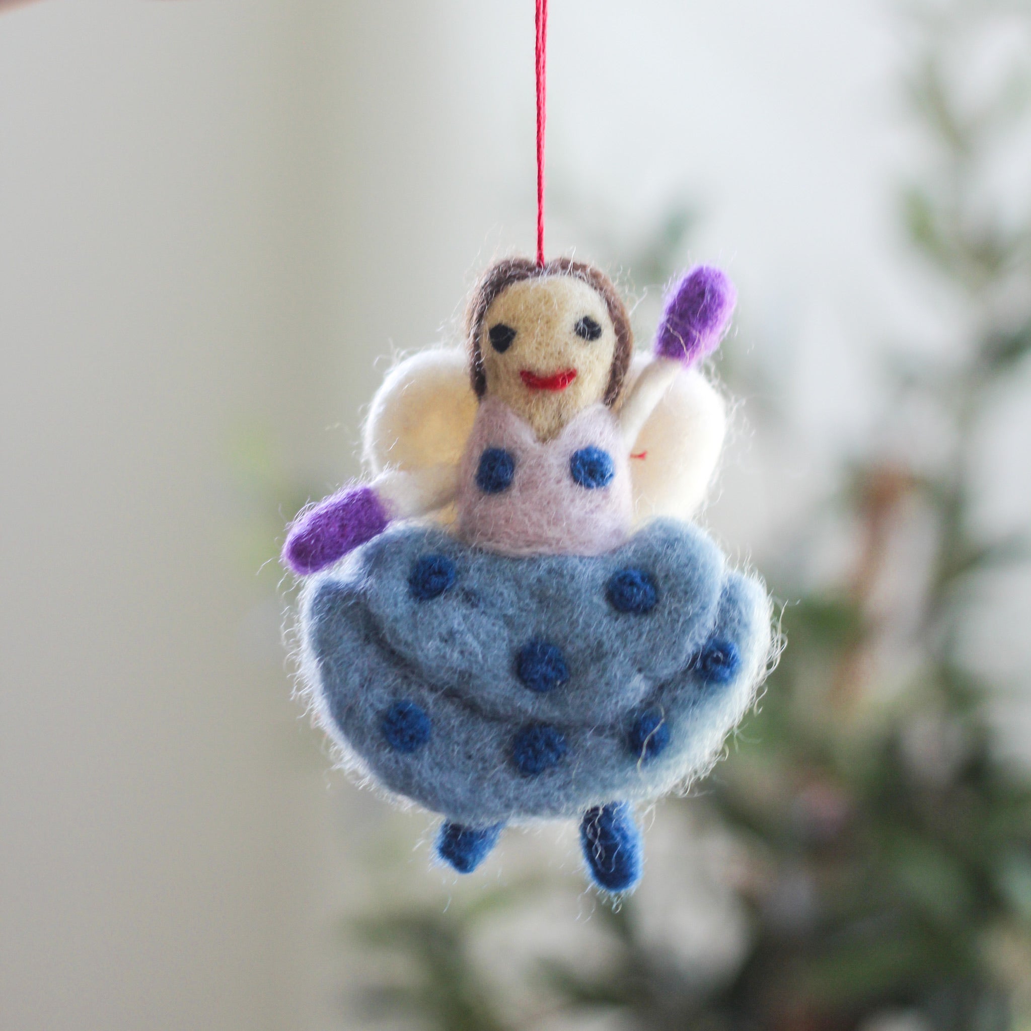 Dancing Angel Ornament in Blue | Felt Ornament – Play Planet