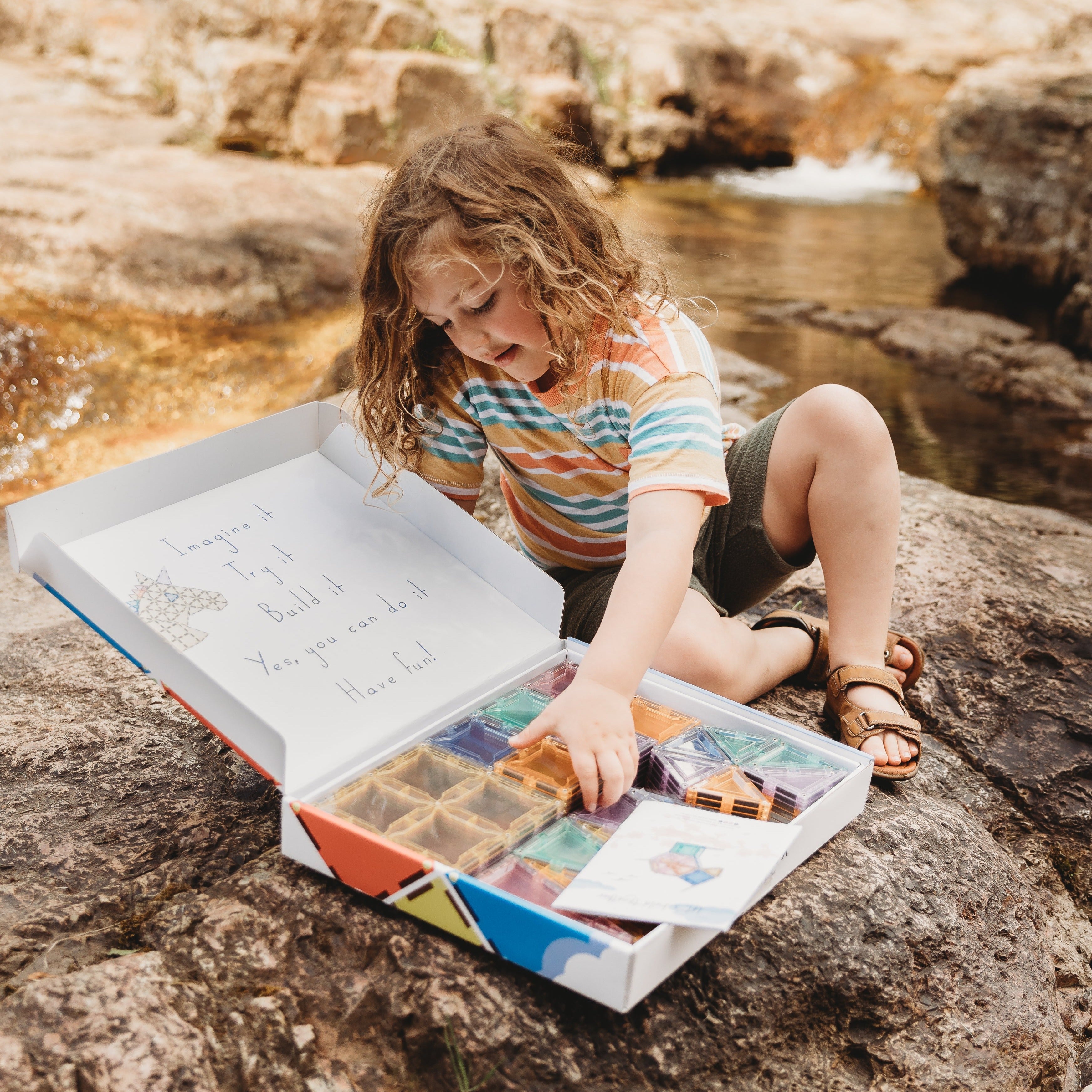 Magnetic Blocks Tile - Pastel Colors Light Color Set 102 Pieces ...