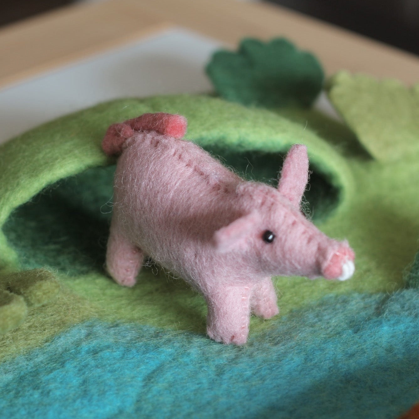 Felt Pig Farm Animal | Felted Animal – Play Planet