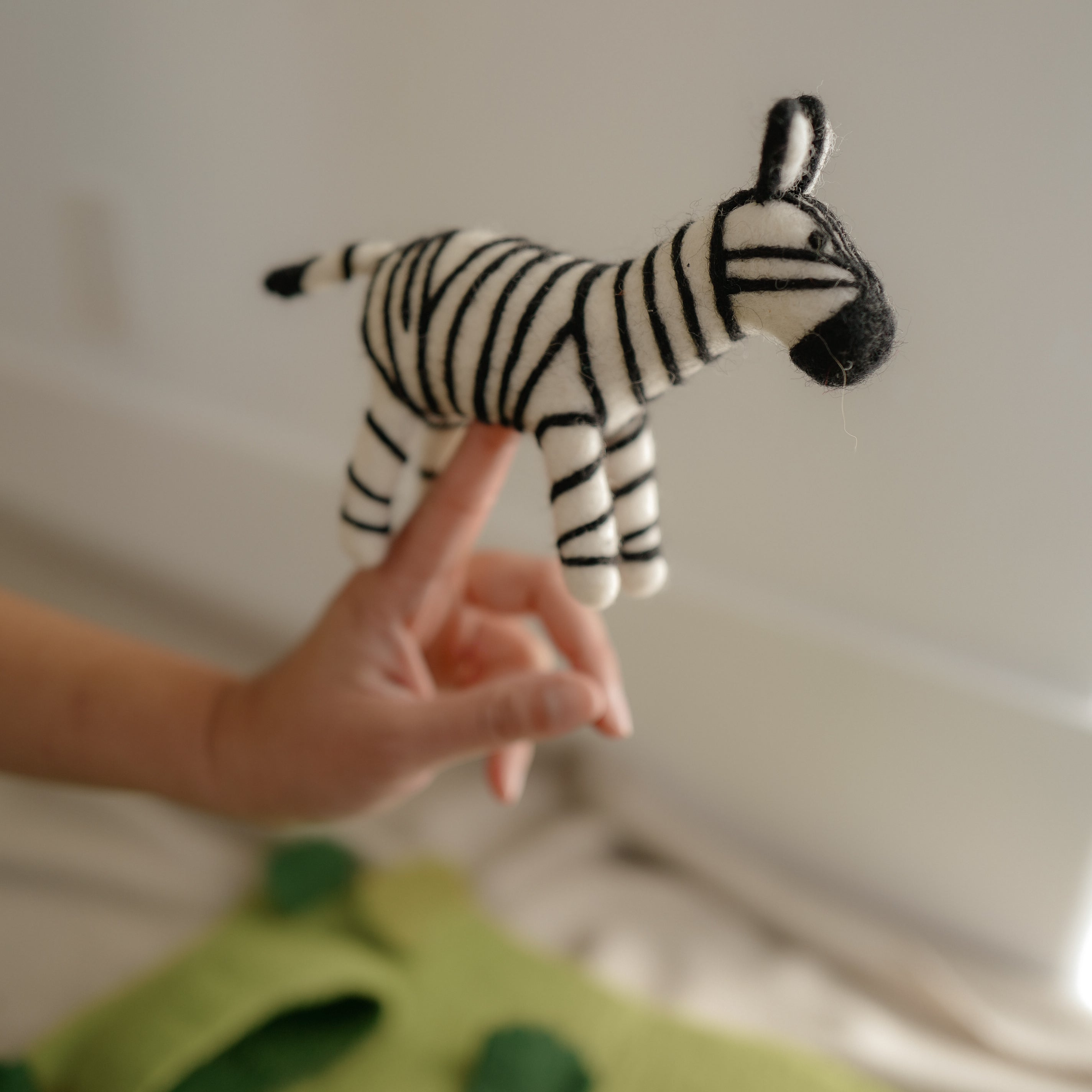 Zebra Animal Puppets, Felt Zebra | Felt Finger Puppet – Play Planet