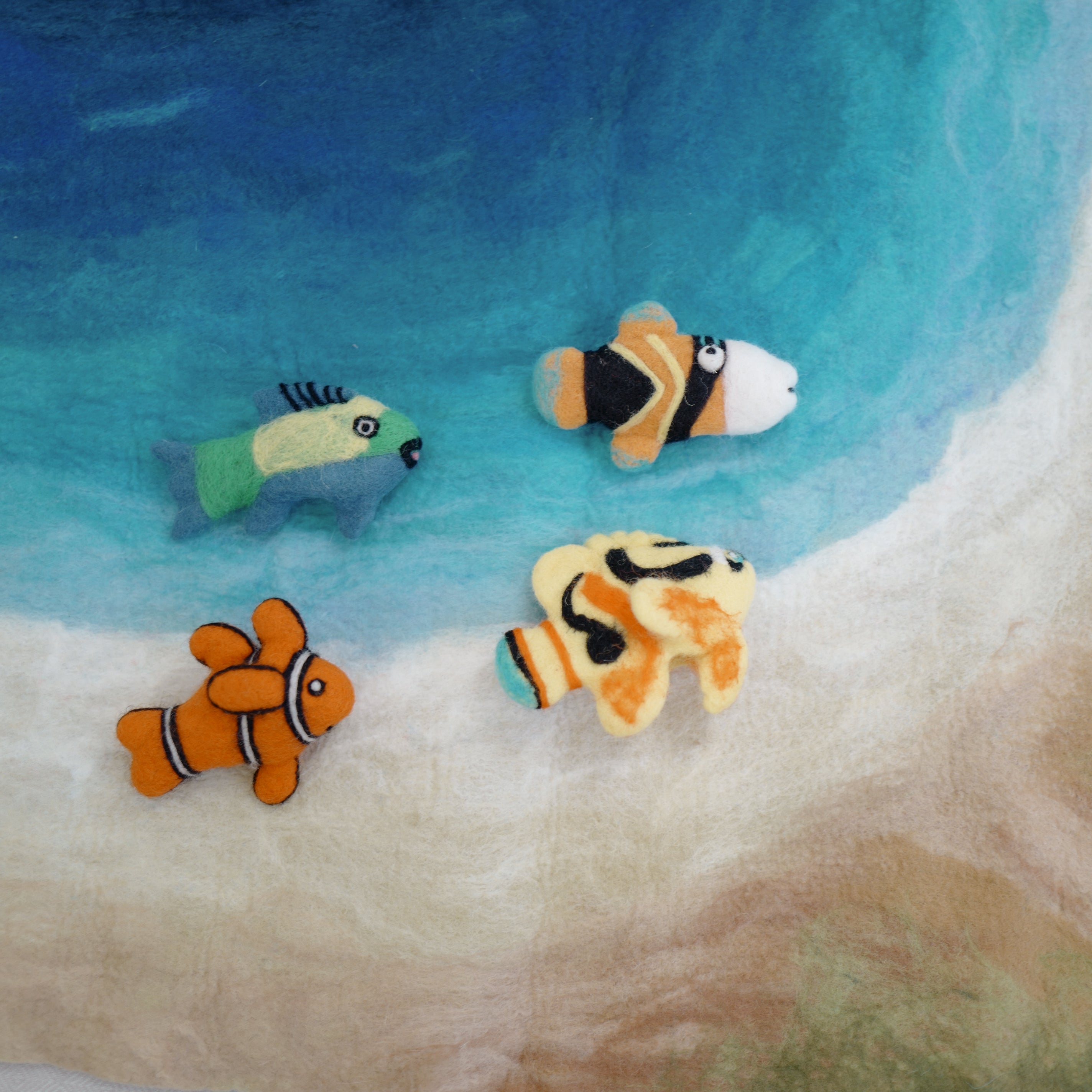Parrotfish Puppet, Felt Toy, Felt Tropical Fish | Felt Finger Puppet ...