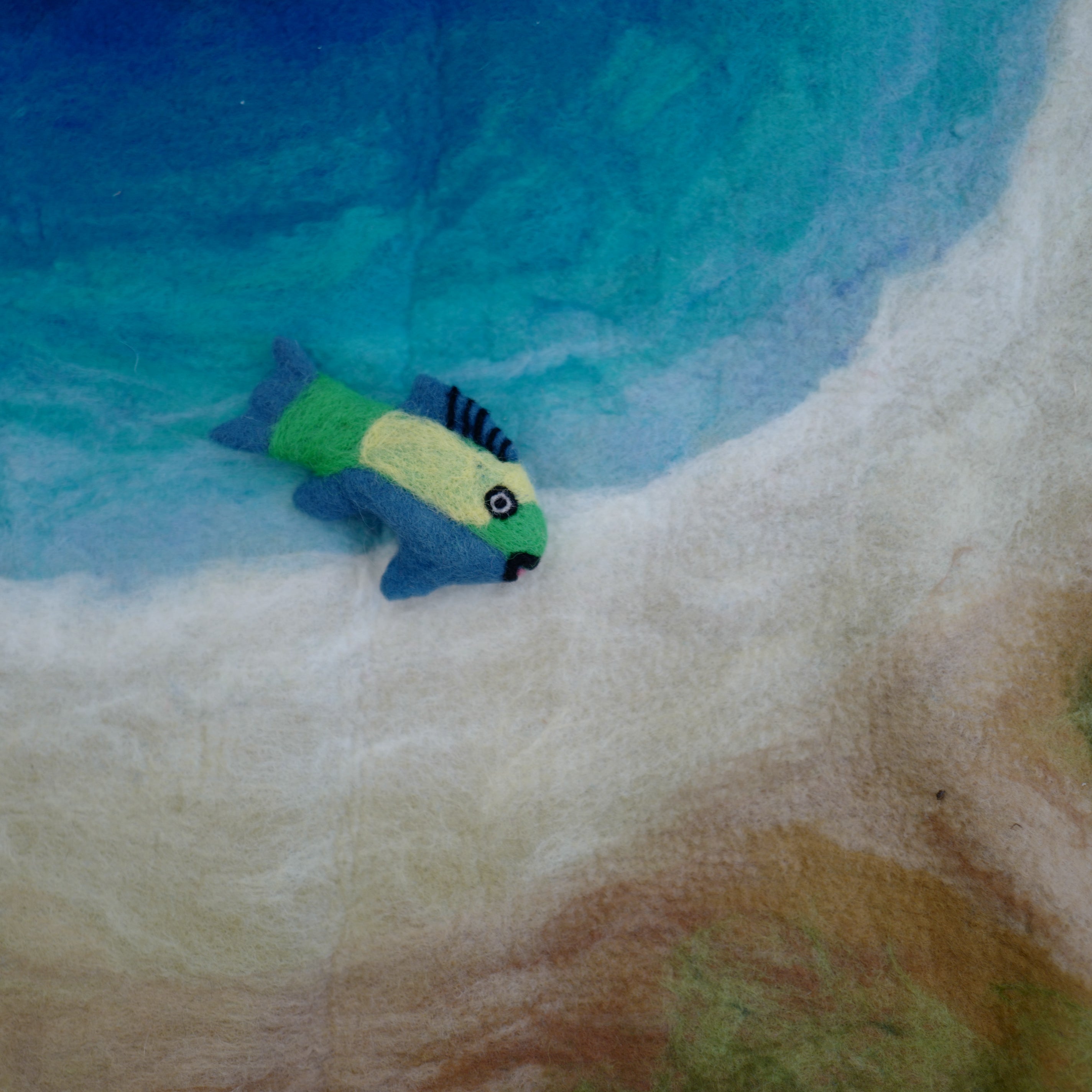 Parrotfish Puppet, Felt Toy, Felt Tropical Fish | Felt Finger Puppet ...