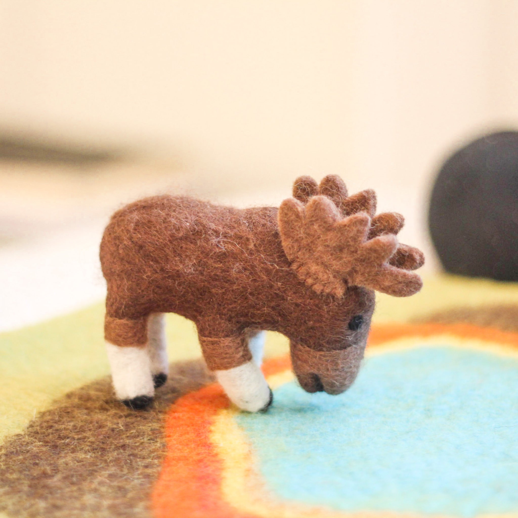 Moose Animal Puppets | Felt Finger Puppet – Play Planet