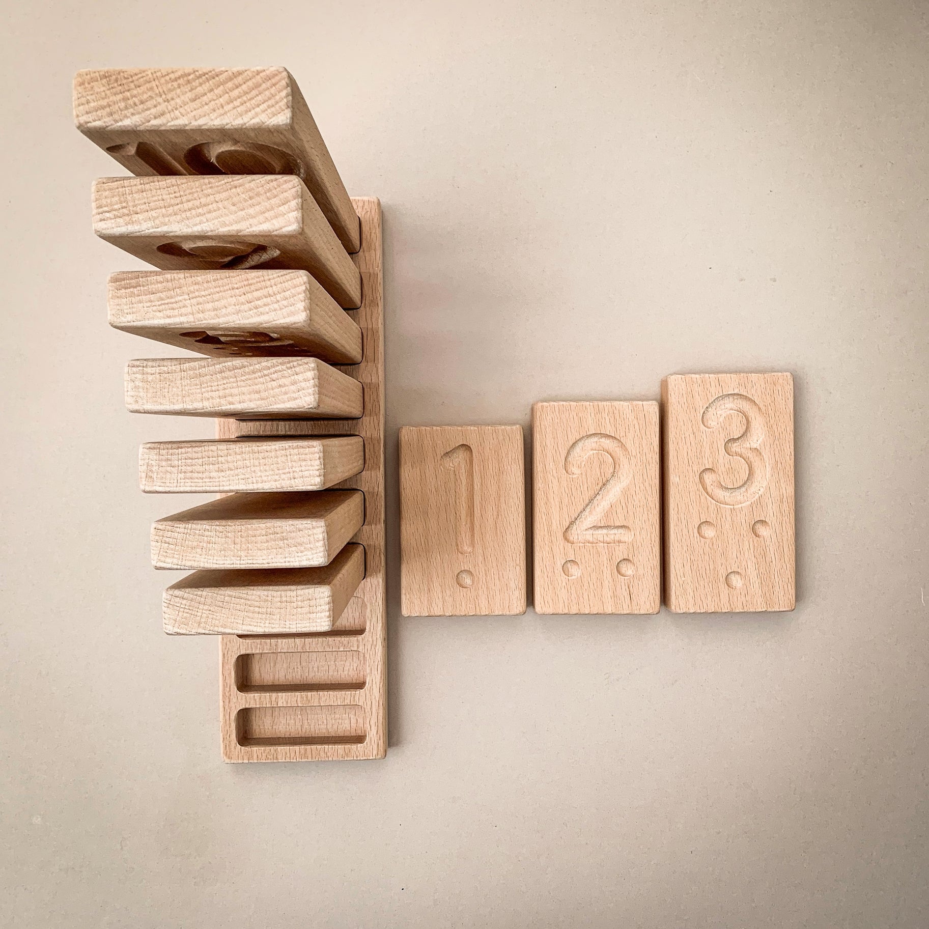 Wooden Number Counting Blocks – Play Planet