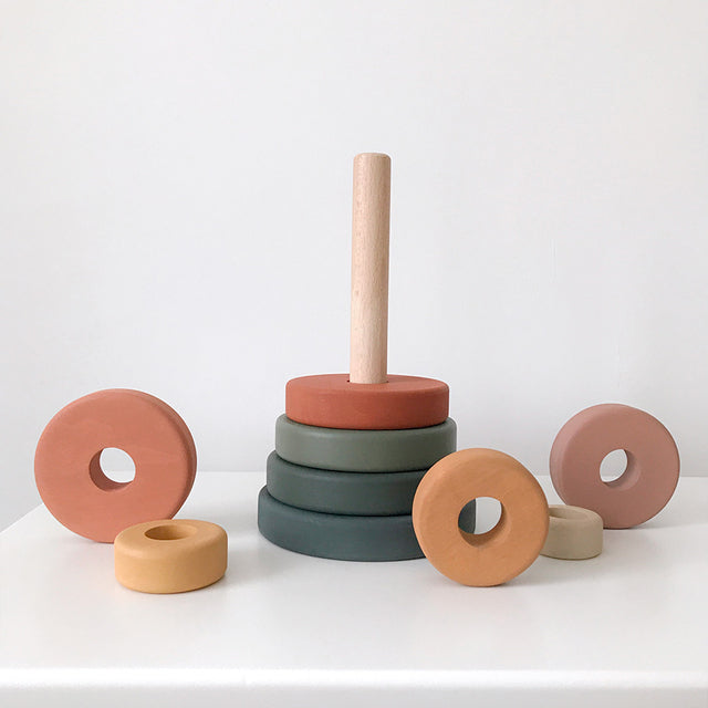 Wooden Rainbow Stacking Set – Play Planet