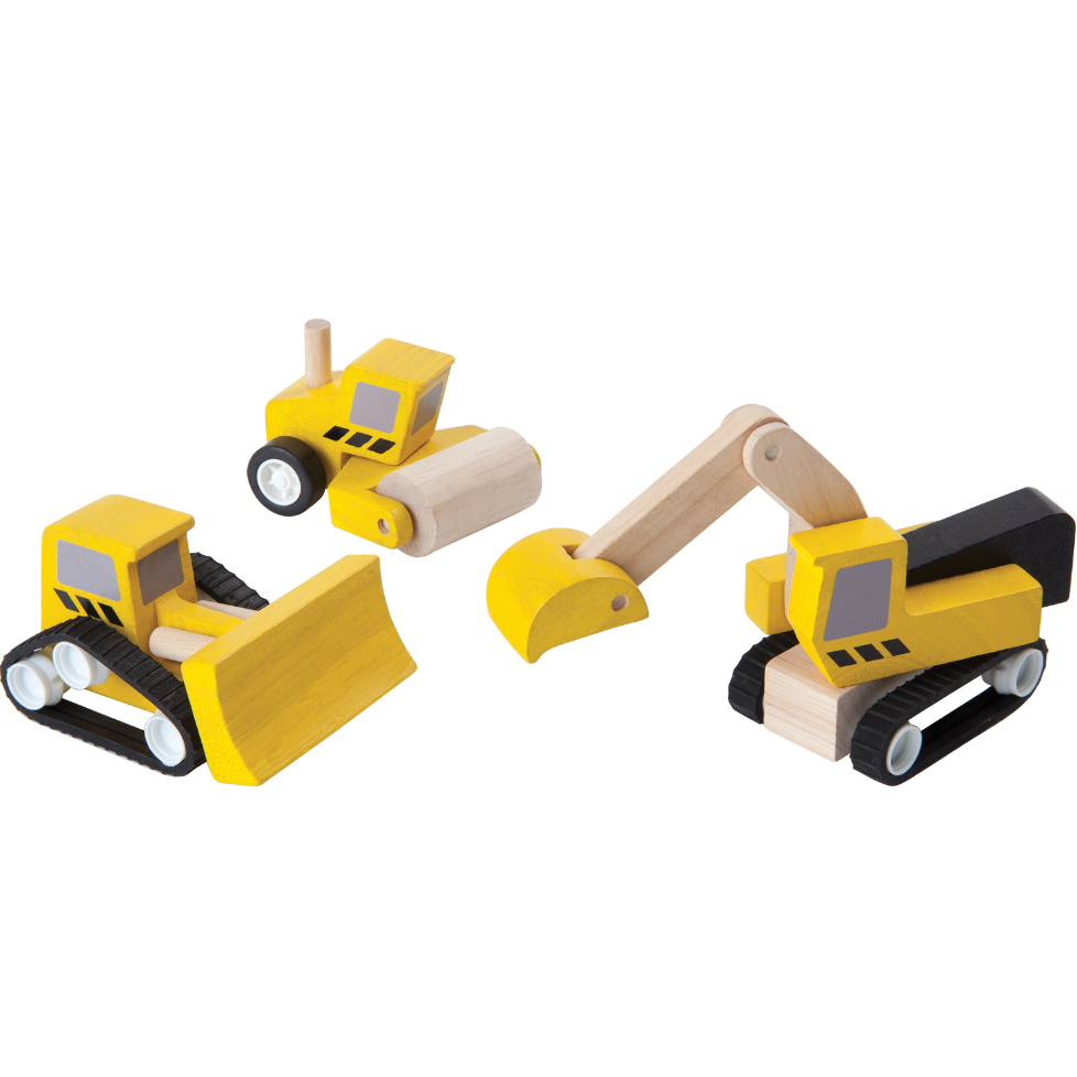 PlanToys Road Construction Vehicles Set – Play Planet