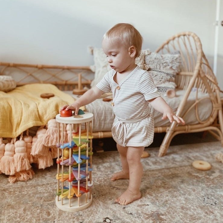 QToys Wooden Pound a Ball Tower Q Toys Australia | Play Planet Baby ...