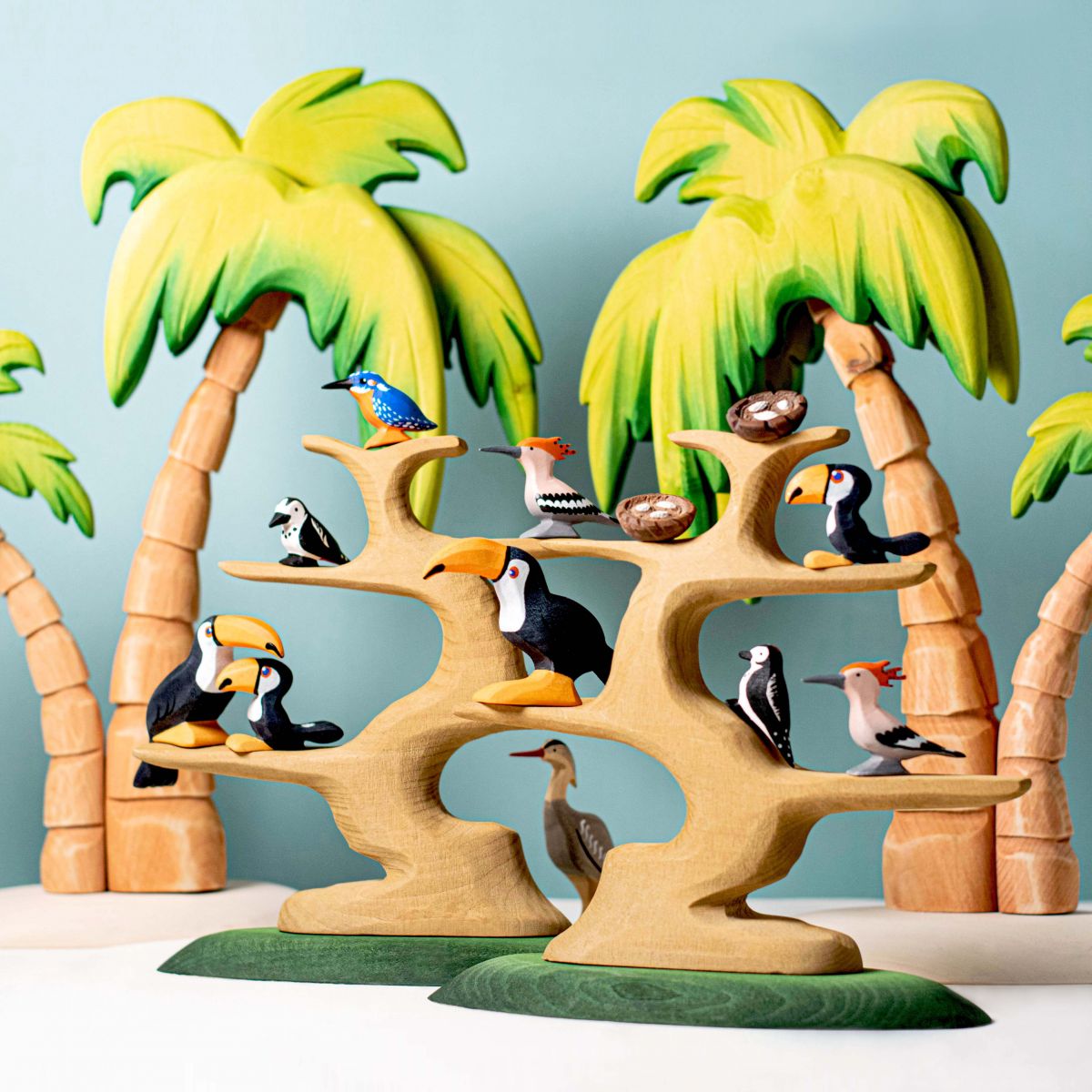 Bumbu Toys Wooden Bird Tree – Play Planet