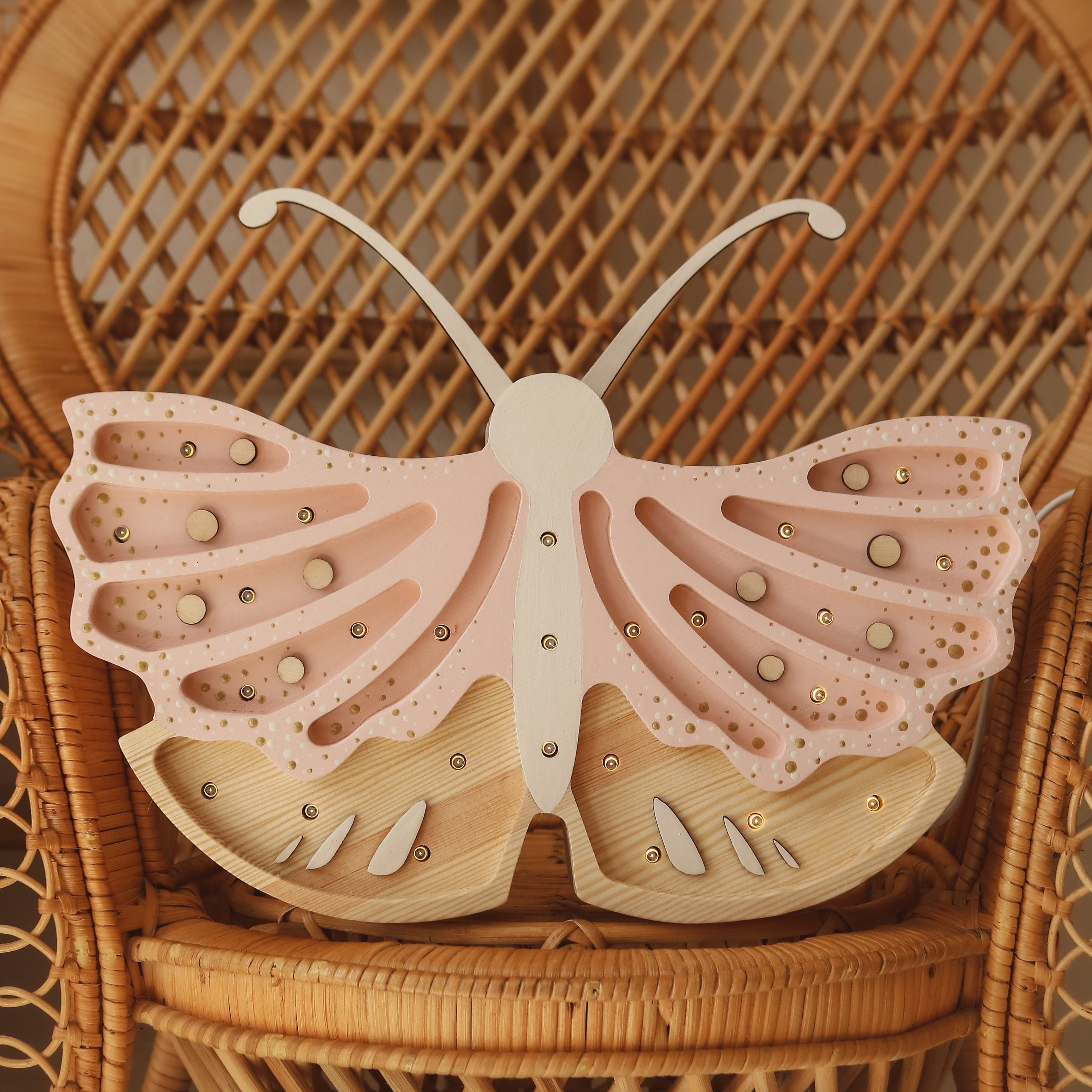Little Light Butterfly Lamp Handmade Wooden Light | Play Planet Eco ...